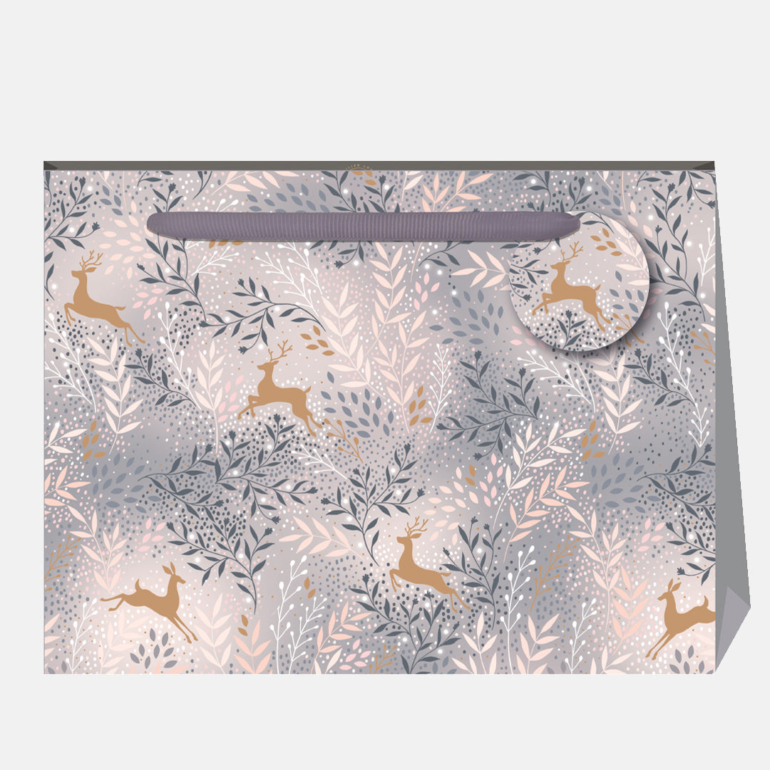 Prancing Deer Blush & Grey Ombre Shopper Bag | Sara Miller London
