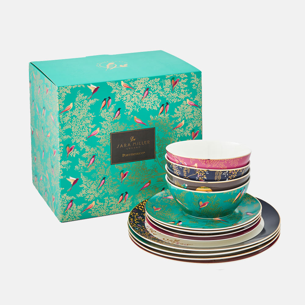 Chelsea Ceramic 12 Piece Dinner Set - Boxed Set | Sara Miller London